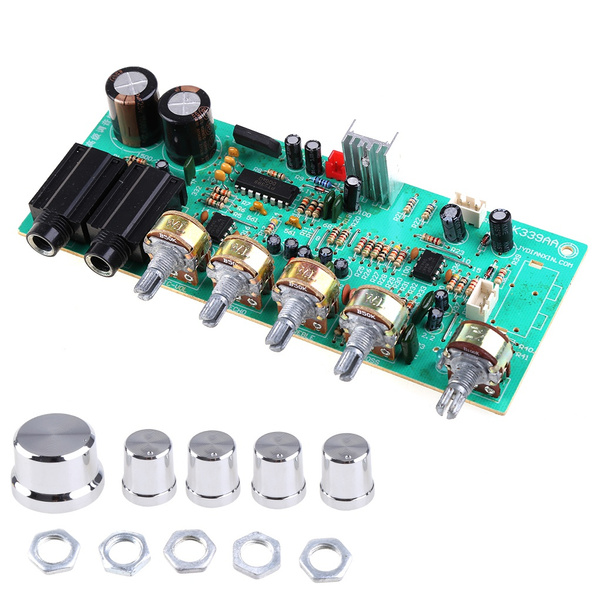 TL074 Audio Preamplifier Board Bass Balance adjustable Audio Preamp ...