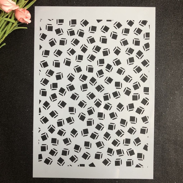 A4 Size DIY Rubik's Cube Mandala Stencil For Wall Painting Scrapbooking ...
