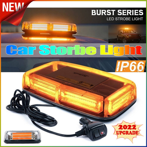 2022 Newest Vehicle Strobe Lights 12V 60W 6-COB LED Emergenecy Warning ...