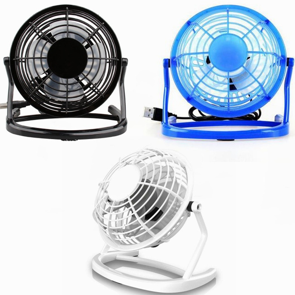 Mini USB Desk Fan Small Quiet Personal Cooler USB Powered Portable ...