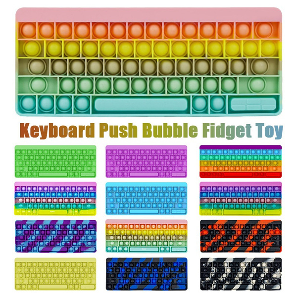 Keyboard Shape Big Size Pop Fidget Toys Large Push Bubble Popping ...