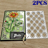 New Arrival Crosswise Diamond Grid Background Dies Metal Cutting Dies ...
