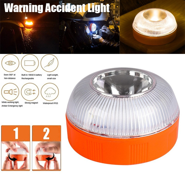 LED Emergency Light Car Accident Light Warning Light Night Flash Safety ...