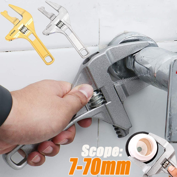 Universal Aluminum Spanner Multifunctional Adjustable Bathroom Wrench ...