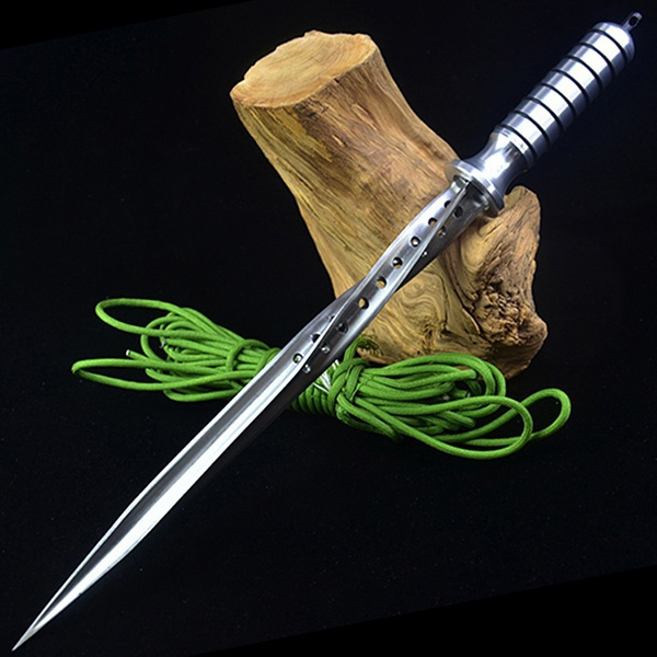 The Cyclone Three-blade Tactical Survival Spiral Dagger Hunts Fixed ...