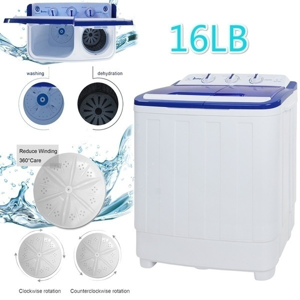 UPGRADED ZOKOP XPB50-RS5 16Lbs Semi-automatic Twin Tube Washing Machine ...