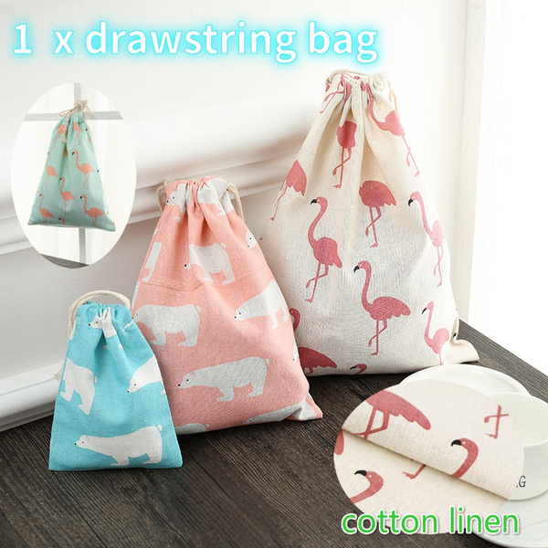 Cotton Linen Drawstring Drawstring Bag Dormitory Sundries Storage Bag ...