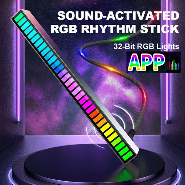 2021 New RGB Voice-Activated Pickup Rhythm Ambient Light Creative ...