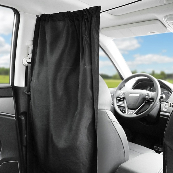 2 4pcs Car Isolation Curtain Sealed Taxi Cab Partition Protection