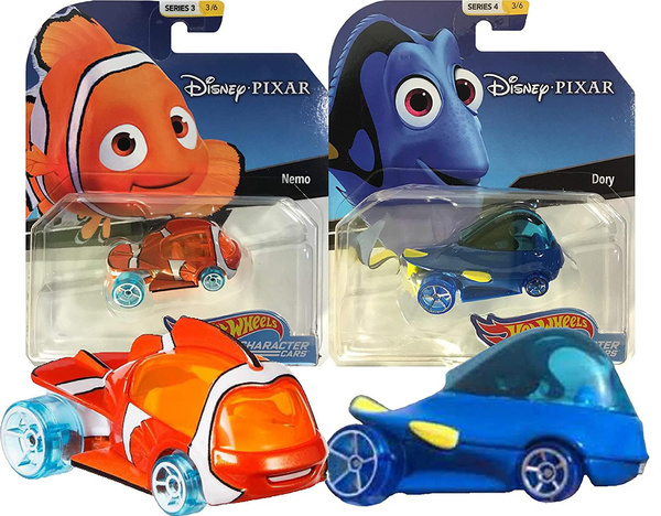 Hot Wheels Disney/Pixar Character Cars Finding Nemo and Dory 2 Pack ...