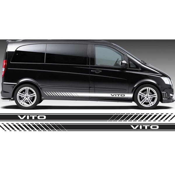 FOR MERCEDES VITO RACING SIDE STRIPES LOGO DECALS STICKERS VINYL ...