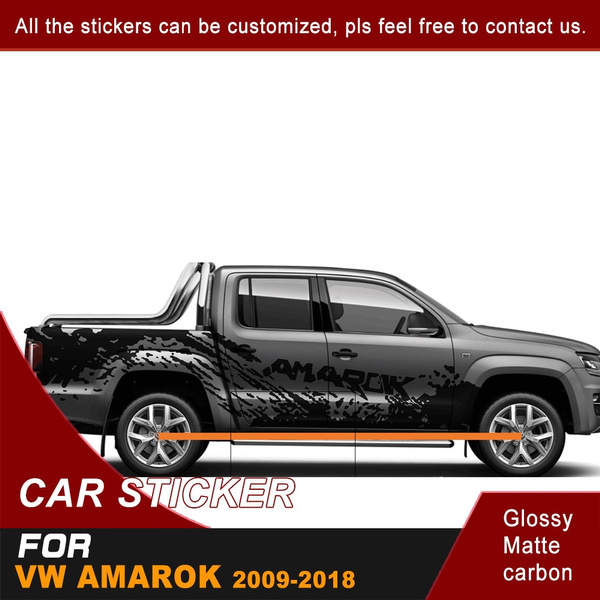 For VW Amarok 2009-2018 Side Body Sticker Car Decals 4x4 Off Road Car ...