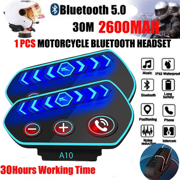 2021 New Motorcycle BT Bluetooth Intercom with FM Radio Helmet BT ...