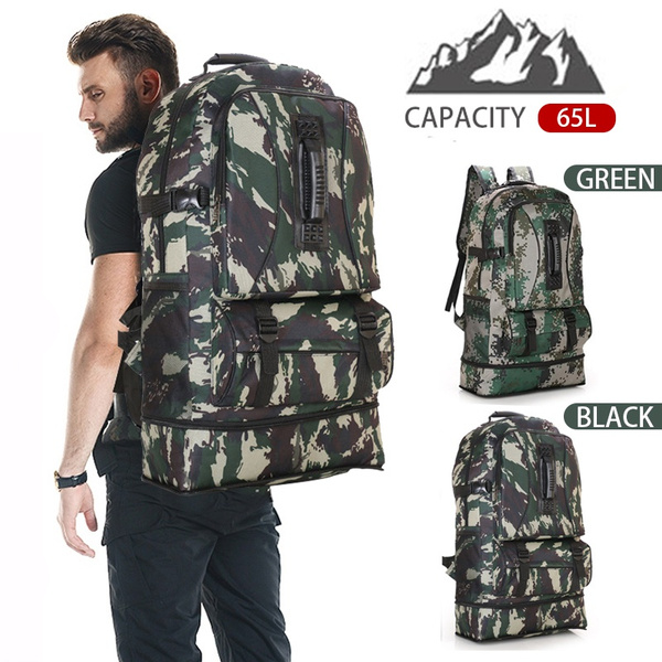 BIG Military Tactical Backpack Hiking Bag Outdoor Trekking Camping ...