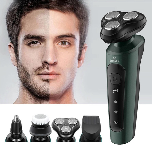 4 in 1 USB Washable Electric Shaver Men's Razor Beard Trimmer Shaver ...