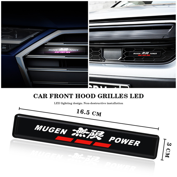 Universal Car Front Hood Grille Emblem LED Light Car Styling Decoration ...