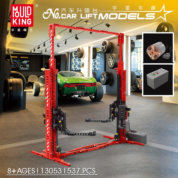 High-Tech The APP RC Motorized Car Lift Building Blocks Model Assemble ...