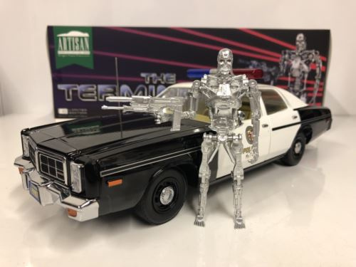 The Terminator Dodge Monaco Police with T-800 Greenlight 19042 1:18 ...
