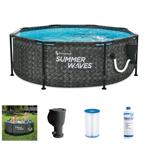 Summer Waves Active P2A00830A 8ft x 30in Above Ground Frame Swimming ...