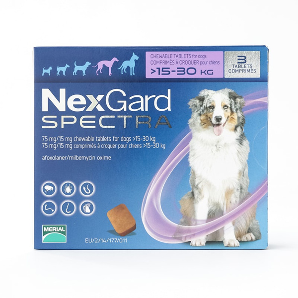 Nexgard Spectra Large Dogs 15-30kg (33-66lbs) 6 Pack | Wish