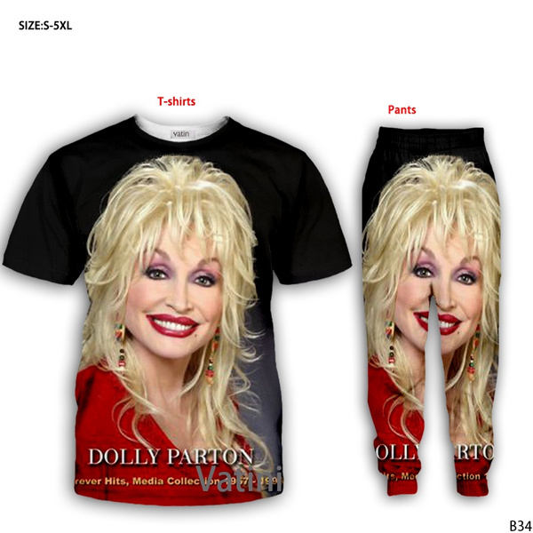 dolly parton 3D All Over Print Tracksuits T-Shirt+joggers Pants Suit Women Men 6 | Wish
