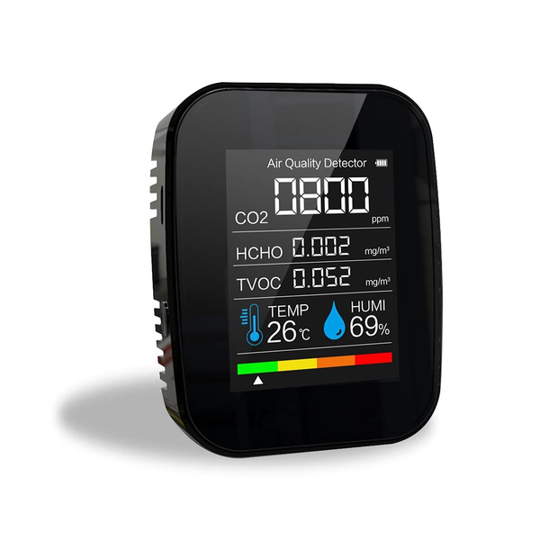 Elikliv Multifunctional 5 in1 CO2 Meter Digital Temperature Humidity ...