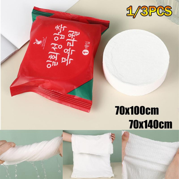 1/3Pcs Travel Disposable Towels Cotton Towels Thick Disposable Towels ...