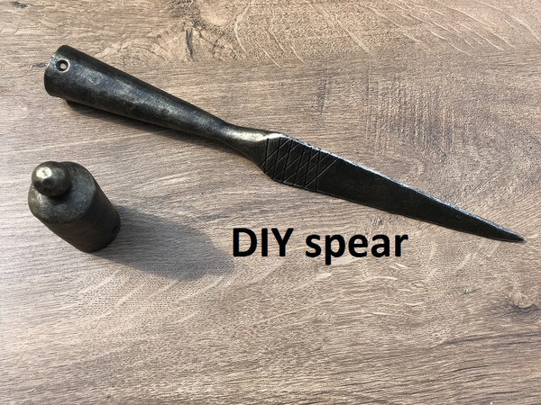 Spear hardware, DIY kit, viking spear, craft kit, viking, do it ...