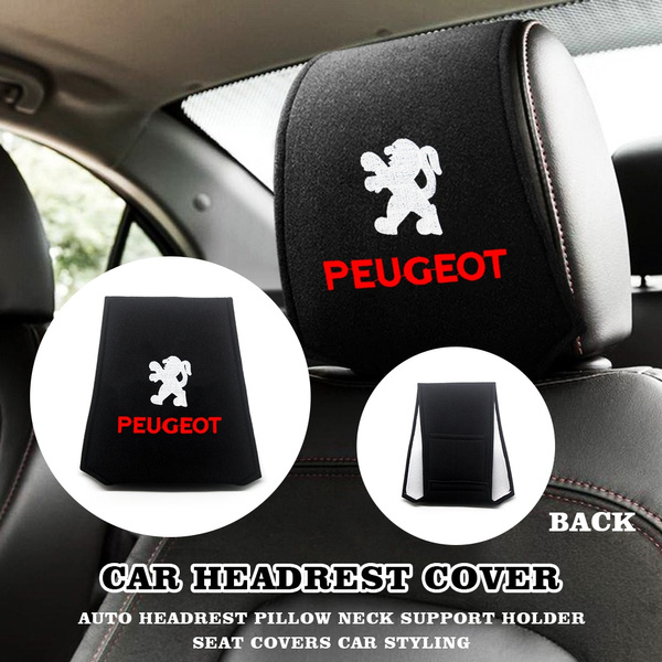 1pc/2pcs Car Logo Car Headrest Cover Car Accessories Car Headrest ...