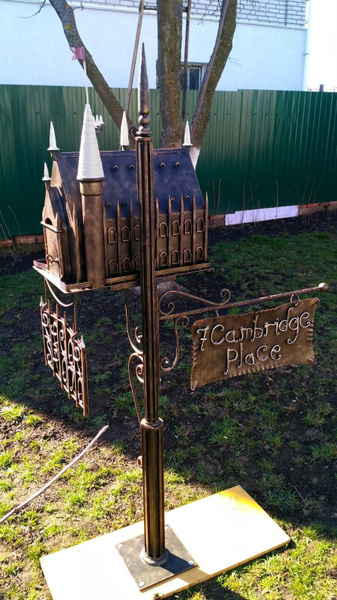 Mailbox, castle mailbox, post box, garden decor, yard decor, wizardry ...