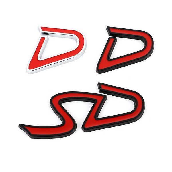 3D Metal SD D Logo Badge Emblem Car Sticker Decal for MINI Copper R55 ...