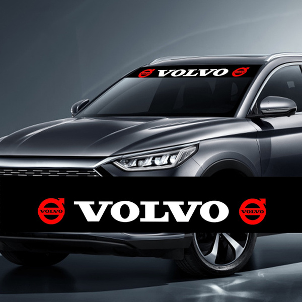 1pcs Car Front and Rear Sunshade Windshield Banner Reflective Stickers ...