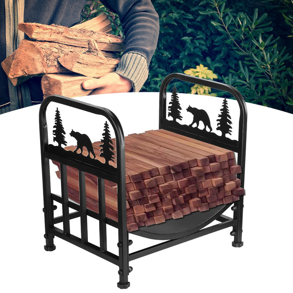 Wood Stove Hearth Log Carrier Firewood Holder Log Basket For Home Fire ...