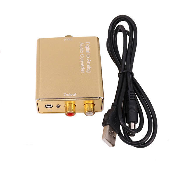 Digital Optical Coaxial Toslink Signal To Analog Audio Converter ...