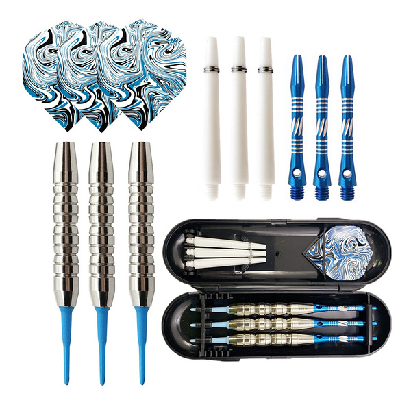 1 Set Aluminum Metal Dart Shafts, Iron Barrel and Unique Dart Flight ...