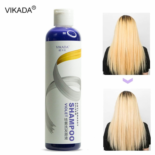 275ml Purple Shampoo Hair Dye Yellow Remove Linen Gray Silver Color ...