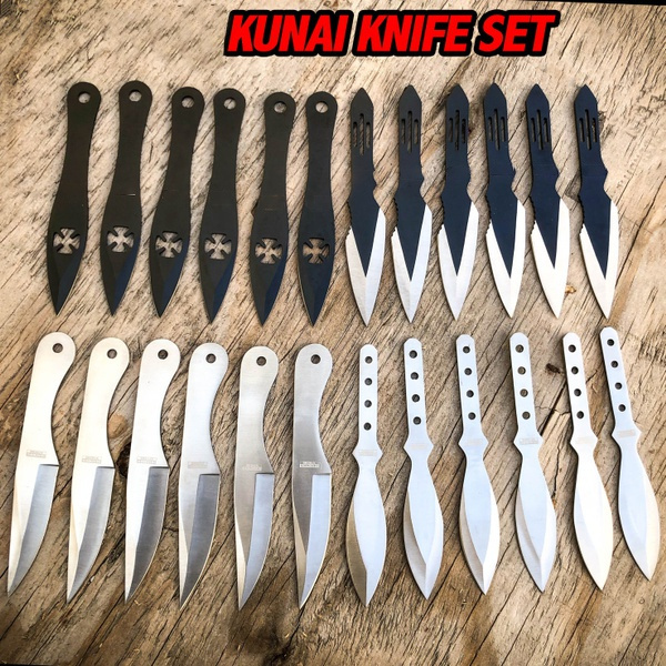 Fast Shipping Kunai Naruto Throwing Knife Fixed Blade Tactical Ninja ...