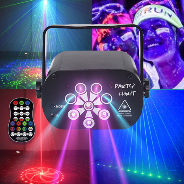 USB Laser Light RGB Disco Party Projector Xmas Show LED Stage Light | Wish