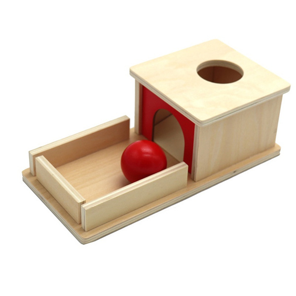 Montessori Object Permanence Box Wooden Permanent Box Practical Life ...