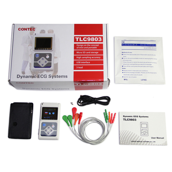 24 hours Dynamic 3-lead ECG Recorder/Analyzer,ECG/EKG Holter,CONTEC | Wish