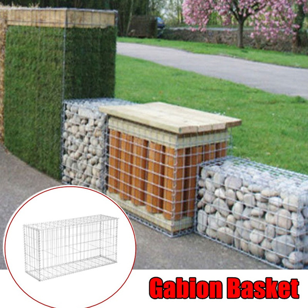 Gabion Wall Fencing, Welding Galvanized Steel Gabion Planter Basket ...