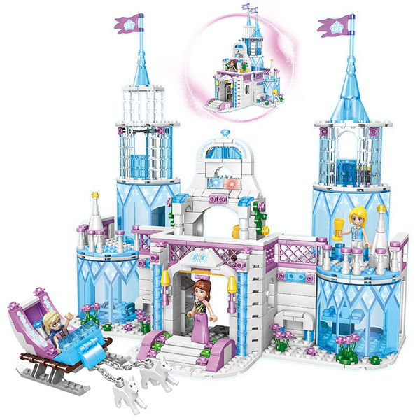 New 641PCS Dream princess Castle villa Garden Bricks house Model ...