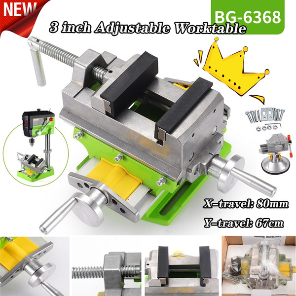 New X Y-axis Table Bench Vise 3 Inch Adjustable Cross Compound Desk ...