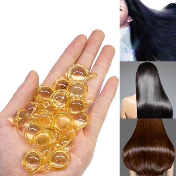 10/15/20Pcs Hair Vitamin Capsule Pro Keratin Complex Oil Smooth Silky ...