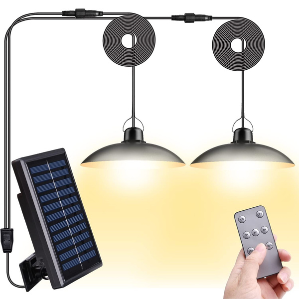 Solar Lights for Outdoor Use with Remote Control, Solar Hanging Lamp ...