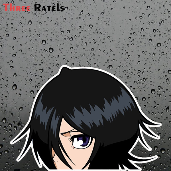 FC251 3D Funny Rukia Bleach Anime Peeker Peeking Car Stickers Decals ...