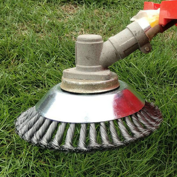 6'' Steel Wire Trimmer Head Grass Brush Cutter Dust Weeding Disc ...