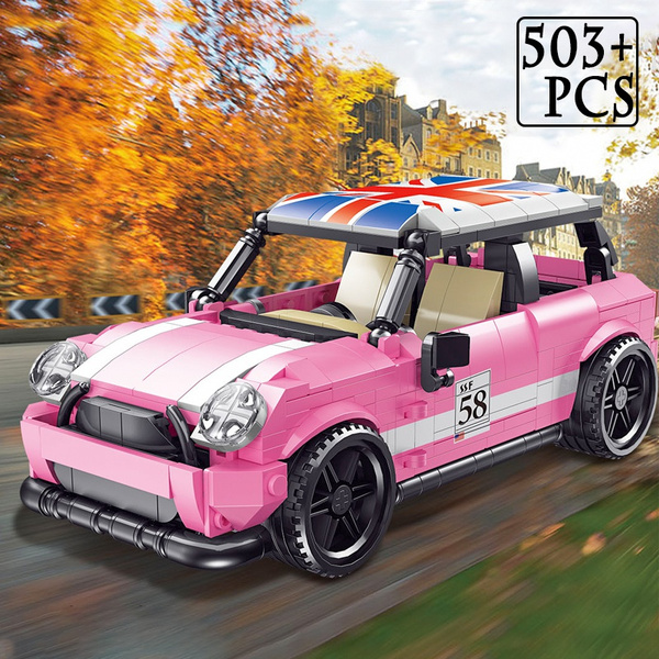New Mini Car Building Blocks Toys Classic Model Cars DIY Bricks Kits ...
