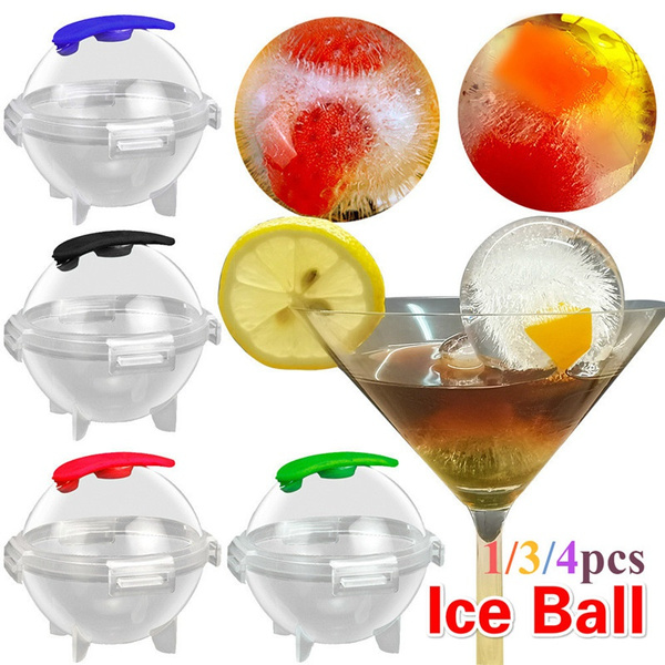 Big Size Ball Ice Molds Sphere Round Ball Ice Cube Makers Home and Bar ...