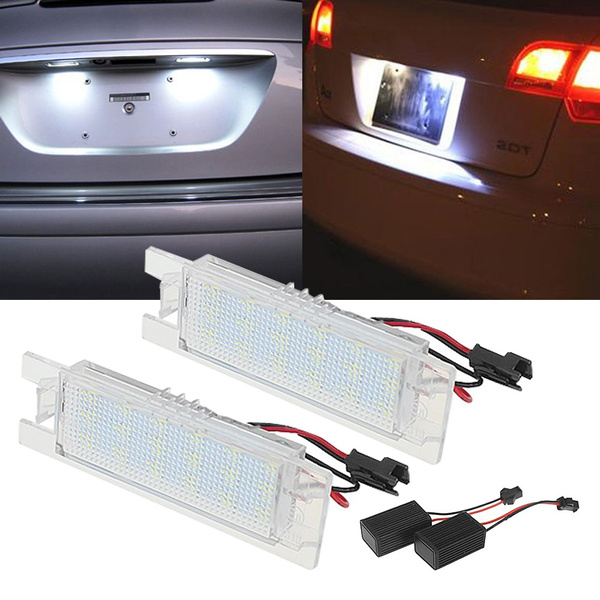 2pcs led License Plate Light Canbus Number Lamp For Opel Adam Astra H J ...